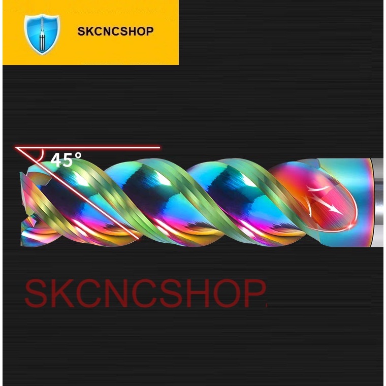 Mũi phay nhôm Mũi dao phay Kim loại phủ DLC - ENDMILL - SK CNC SHOP ...
