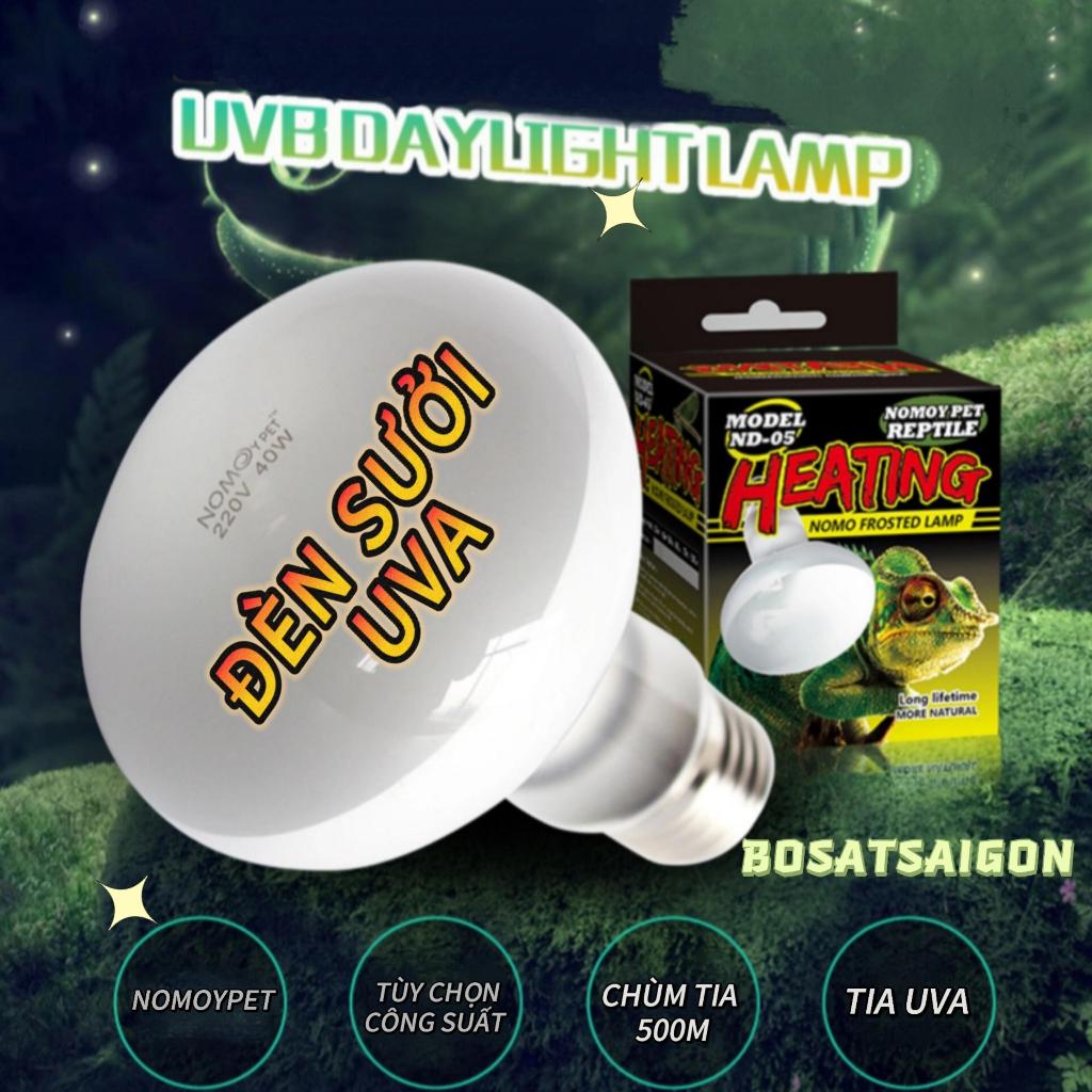 ĐÈN SƯỞI UVA 50W 75W 100W CHO BÒ SÁT RỒNG NAM MỸ RÙA CHÓ MÈO CHIM CHÍNH HÃNG NOMOY PET, HỘP K ...