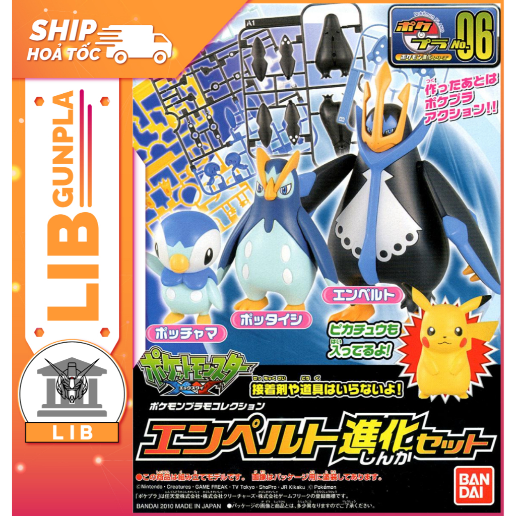 Đồ chơi mô hình lắp ráp Bandai Pokemon Pokepla EMPERTE / EMPOLEON ...