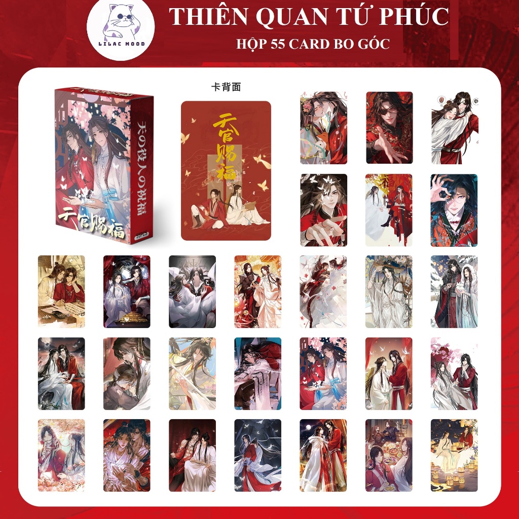 SẴN (khác vỏ hộp) Thiên quan tứ phúc | Hộp thẻ card laser 55 tấm Photo ...