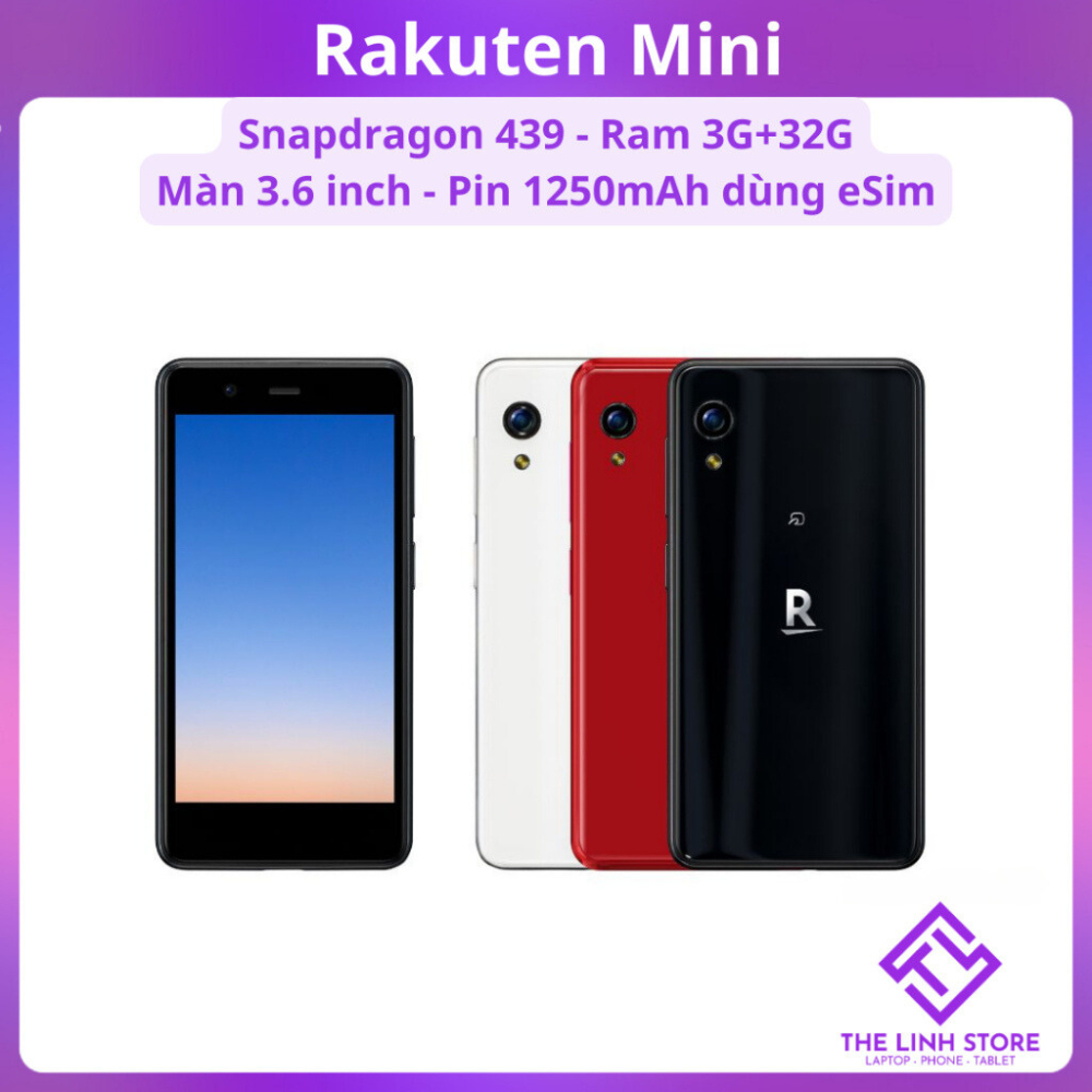 Điện thoại Rakuten Mini màn 3.6 inch - Snapdragon 439 ram 3G 32G dùng eSim | Shopee Việt Nam