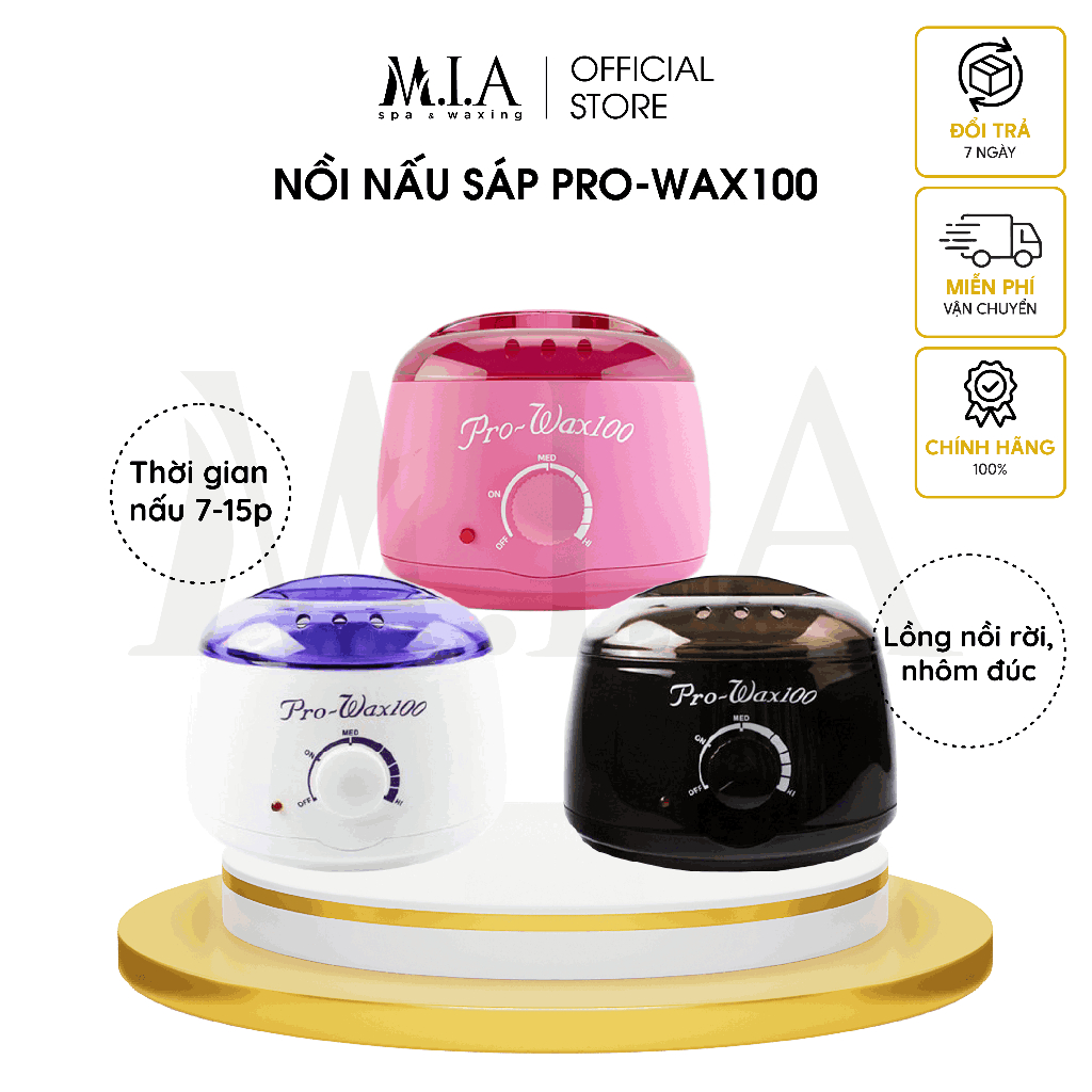 Nồi Nấu Sáp Wax Lông MIA WAXING pro wax 100 nấu sáp nhanh | Shopee Việt Nam