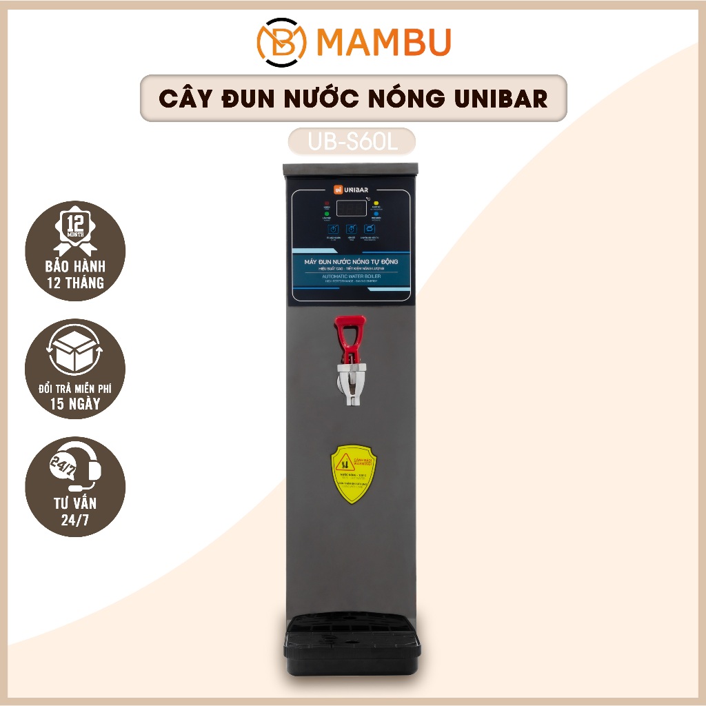 MÁY ĐUN NƯỚC NÓNG TỰ ĐỘNG UNIBAR UB-S60L | Shopee Việt Nam