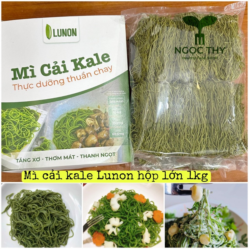 Mì cải Kale thanh mát tăng xơ Lunon hộp lớn 1kg (28-30 nắm) | Shopee ...