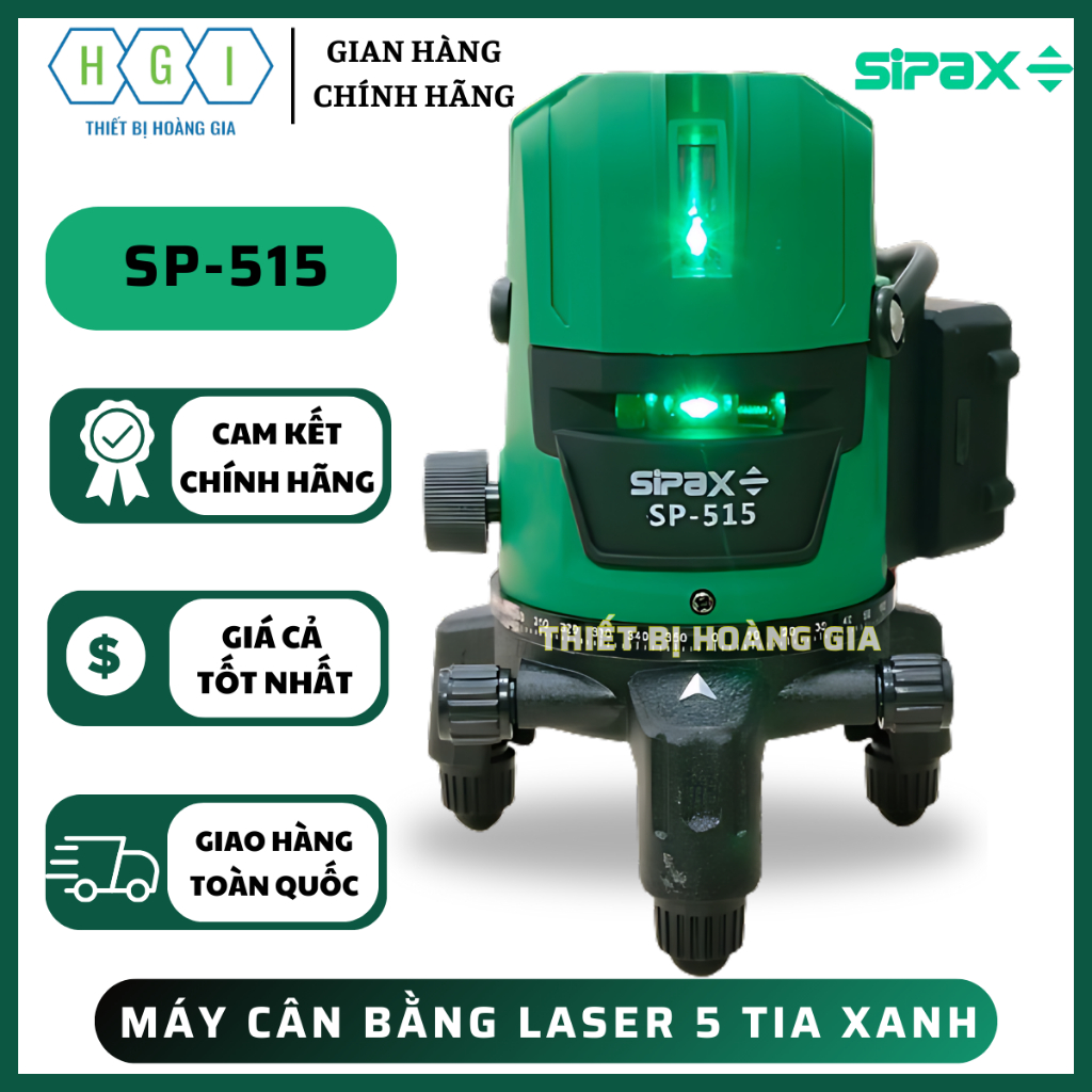Máy cân bằng laser 5 tia xanh SIPAX SP-515 siêu sáng | Shopee Việt Nam