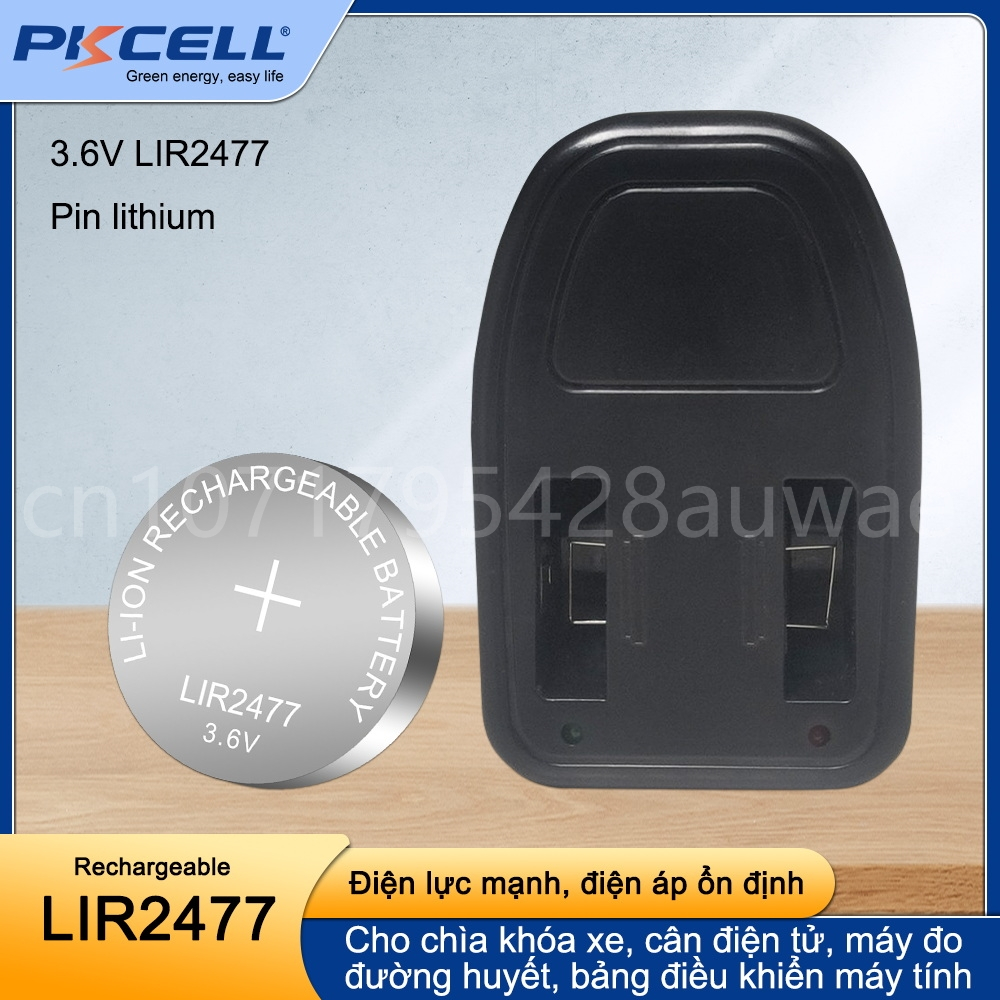 1-5 Viên Pin sạc LIR2477 LIR 2477 3.6V 200mAh Thay thế CR2477 (Bộ sạc ...