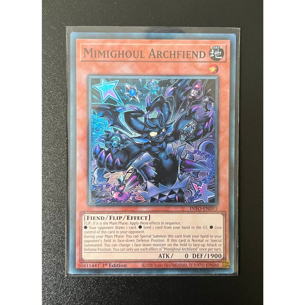 [Thẻ bài Yugioh] - [TCG-UK] - INFO-EN093 - Mimighoul Archfiend - Super ...