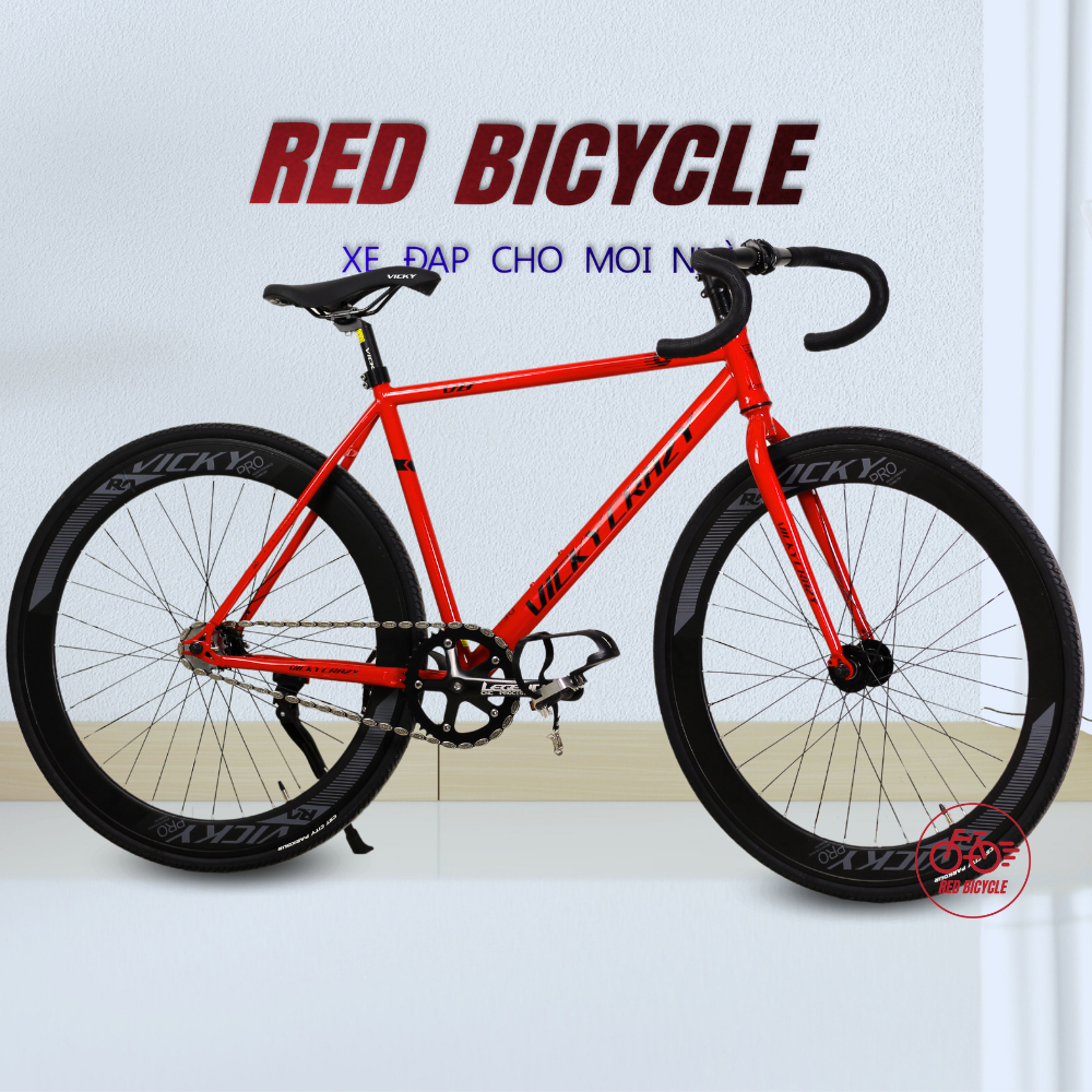 Xe Đạp Fixed Gear Vicky Crazy V8 - Xe Đạp Tay Cong Thể Thao, Đùi Đĩa ...