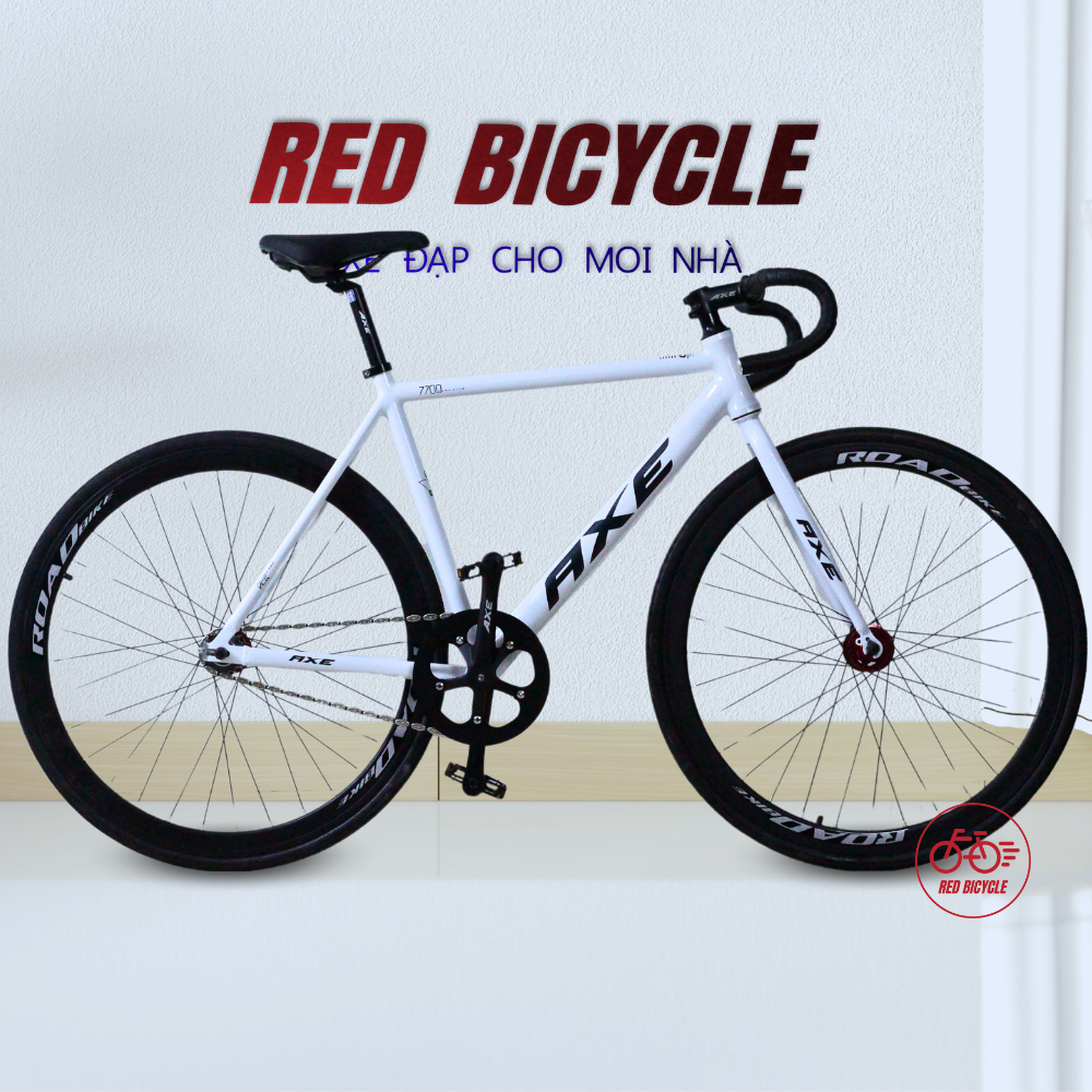 Xe Đạp Fixed Gear AXE 7700 Màu Trắng - Xe Đạp Học Sinh Tay Cong Khung ...