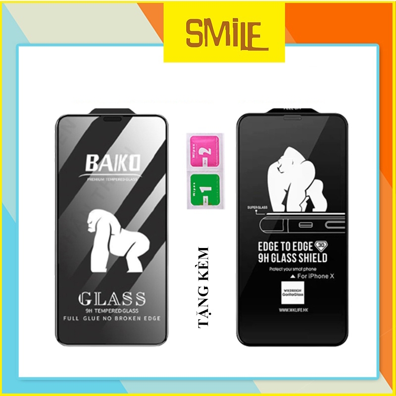 Kính cường lực iphone full màn CHỐNG NHÌN TRỘM KK BAIKO 8 7plus x xsmax ...