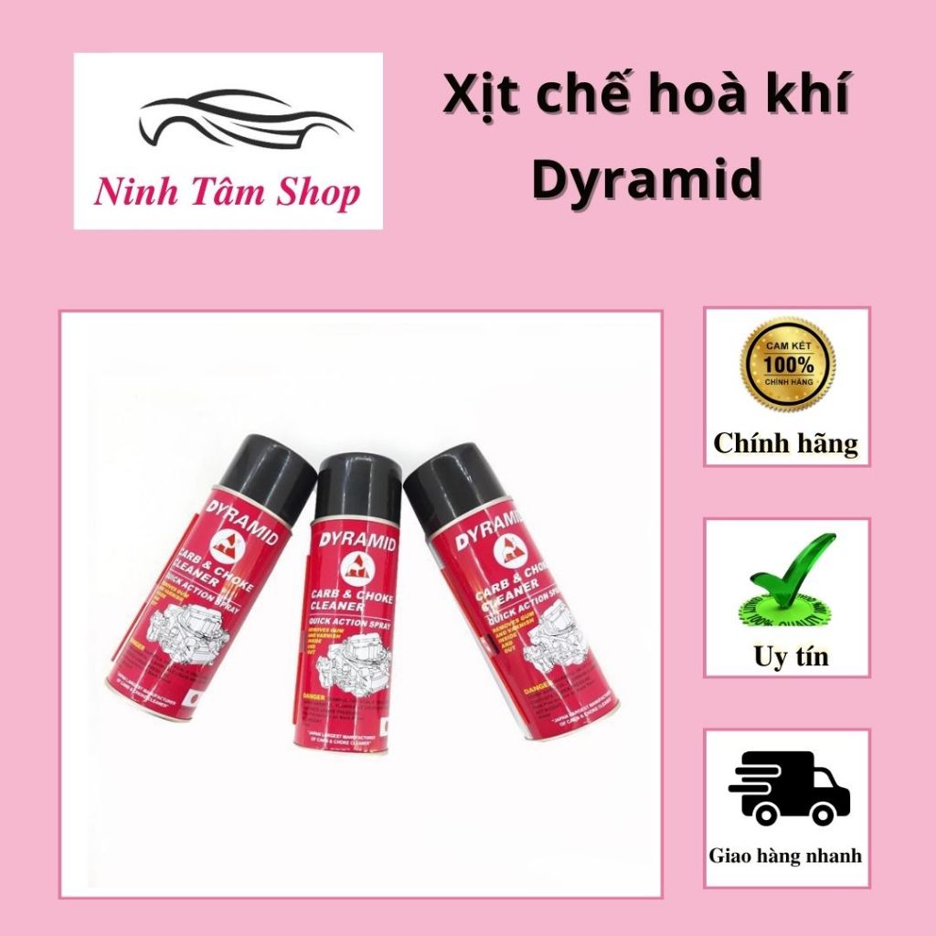 Chai xịt chế hòa khí ô tô, xe máy DYRAMID 450ml | Shopee Việt Nam