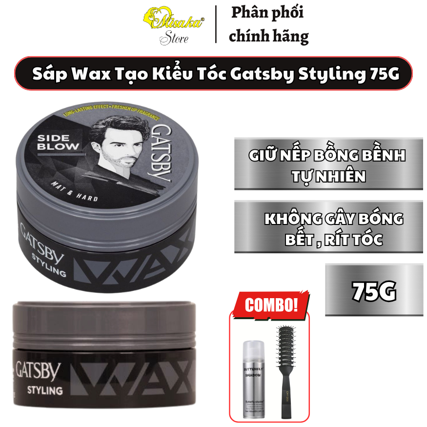 Sáp Vuốt Tóc Gatsby Styling Wax 75G ( CHÍNH HÃNG ) | Shopee Việt Nam