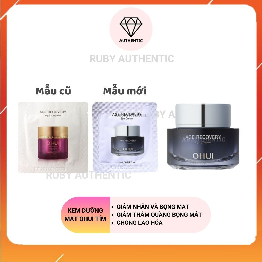 Gói sample Kem Dưỡng Mắt Ohui tím,giảm thâm quầng,giảm nhăn và bọng mắt ...
