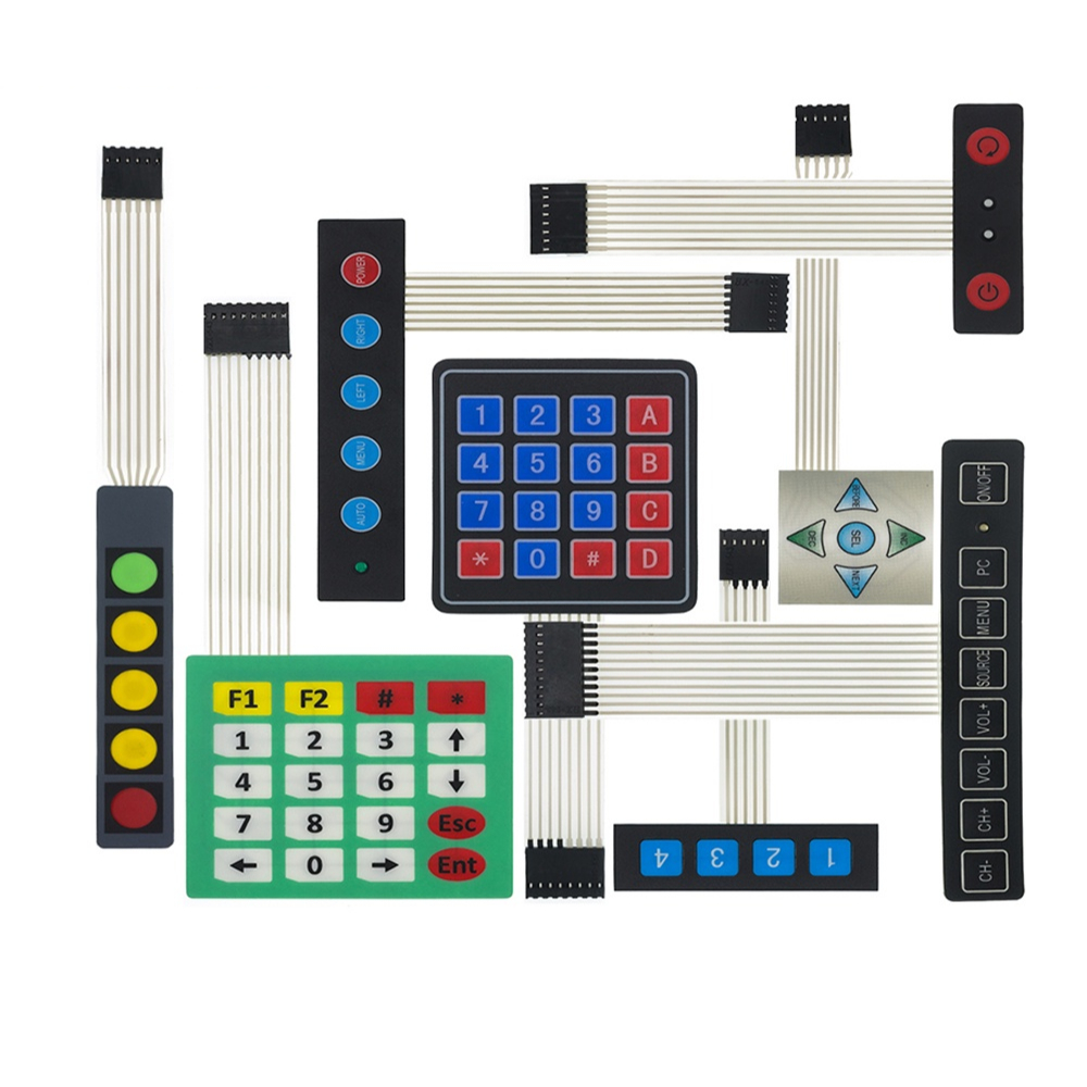 BÀN PHÍM MỀM 1x4, 3x4, 4x4, 5x4 KEYPAD, MA TRẬN PHÍM MATRIX 1x4, 3x4 ...