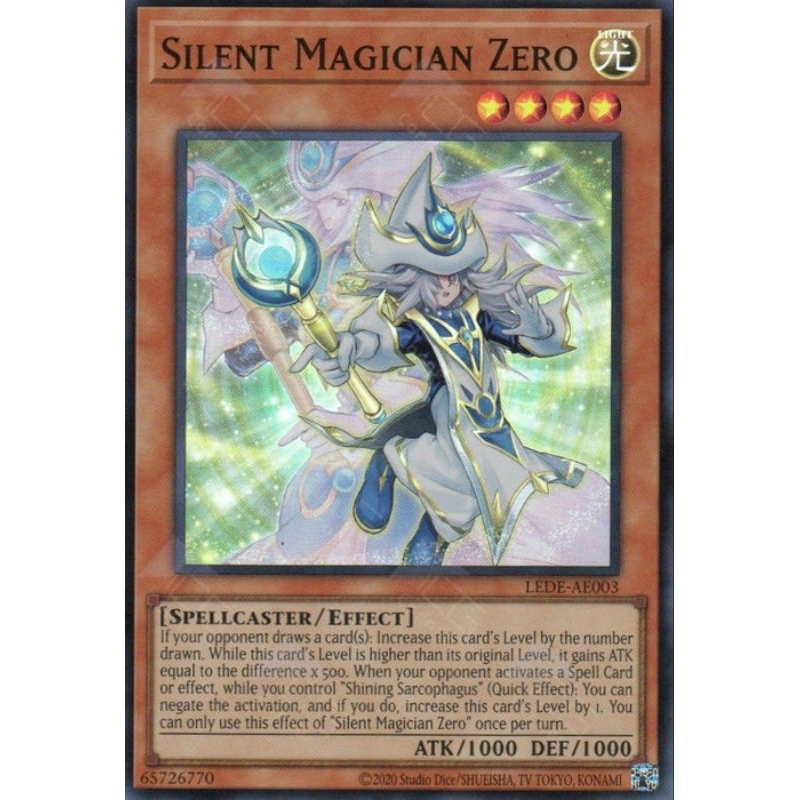 Thẻ bài Yugioh AE: LEDE-AE003 Silent Magician Zero | Shopee Việt Nam