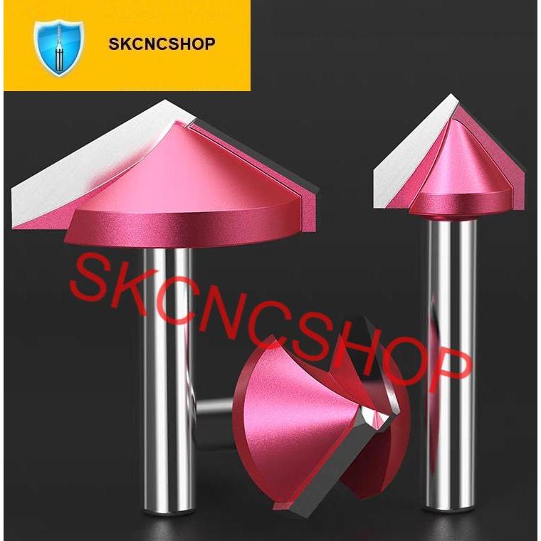 Mũi phay gỗ Mũi dao CNC 3D Vbit - Cán 6MM - 60 /90 /120 /150 độ SK CNC ...