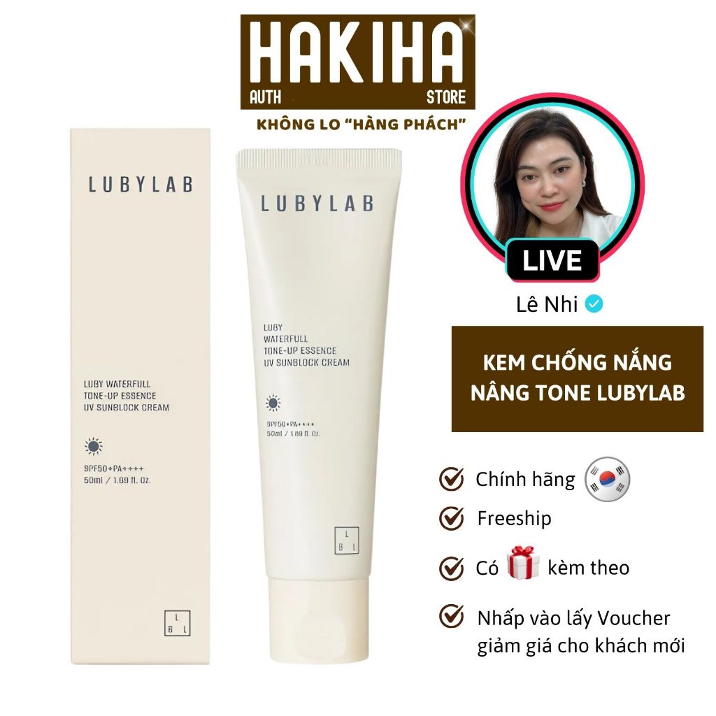 Kem Chống Nắng Nâng Tone Lubylab Tone-up Essence UV 50ml | Shopee Việt Nam