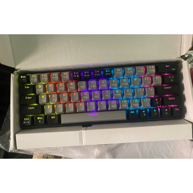 Pass Bàn phím cơ Atas Za641 Pro Đen Xám | Shopee Việt Nam