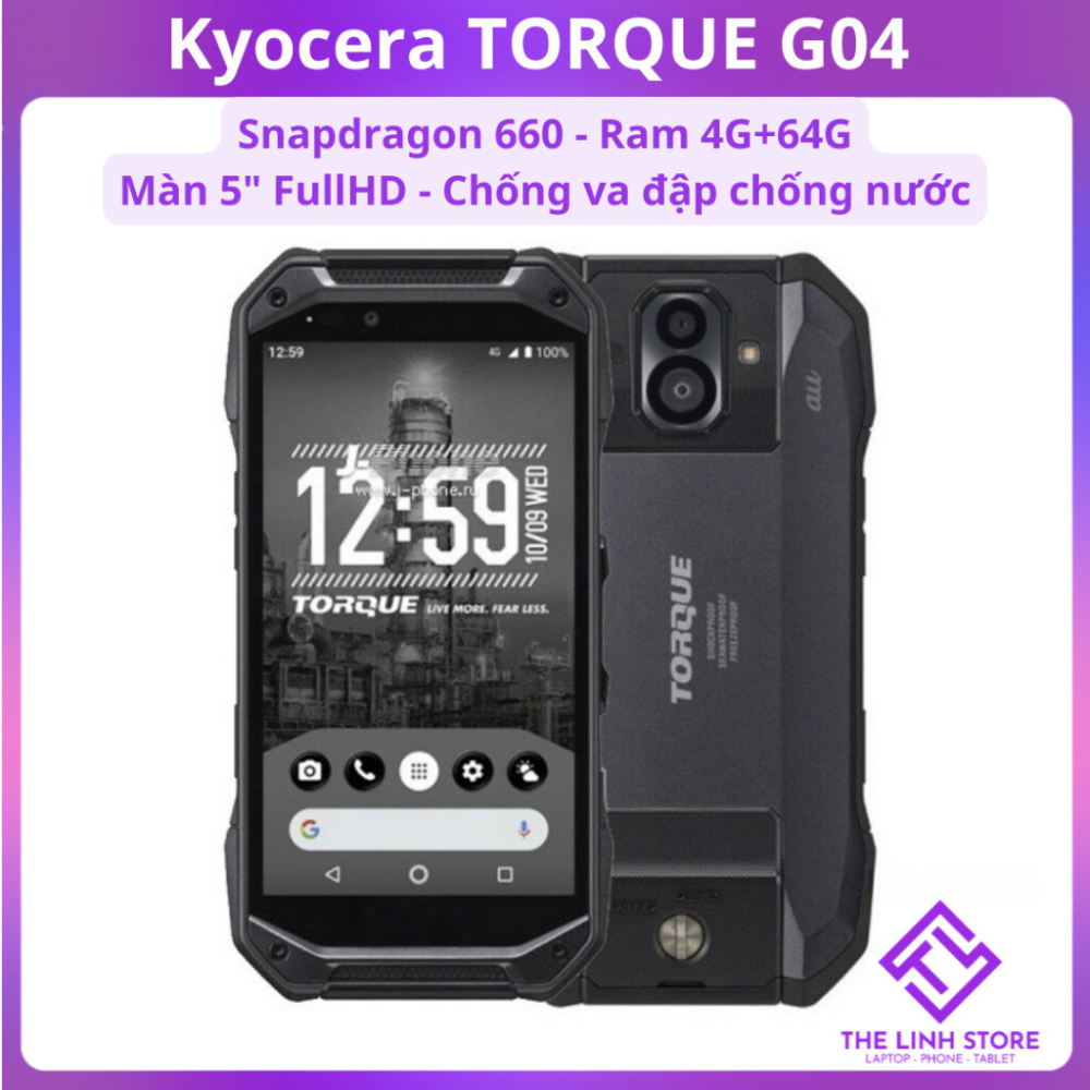 Điện thoại Kyocera Torque G04 siêu bền - Snapdragon 660 ram 4G 64G ...