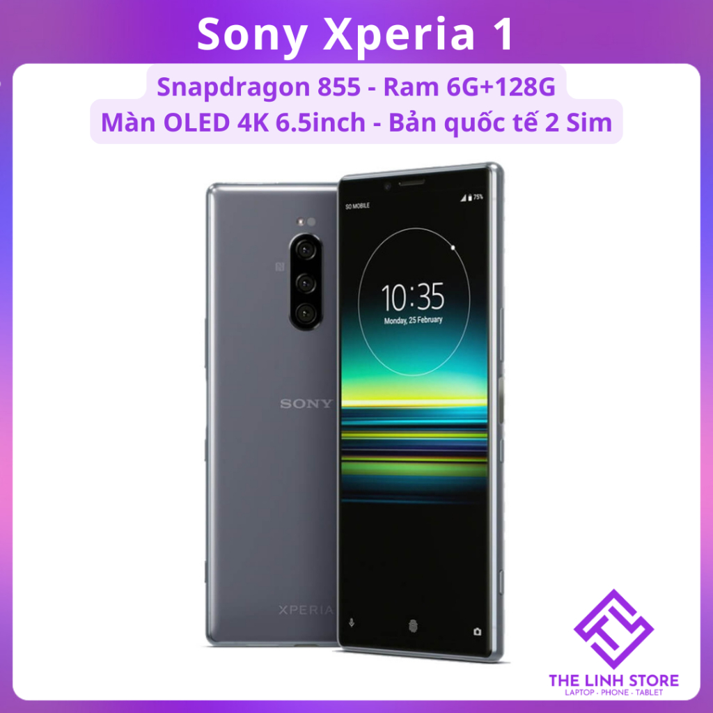 Điện thoại Sony Xperia 1 (Sony X1) màn OLED 6.5 inch 4K 21:9 ...