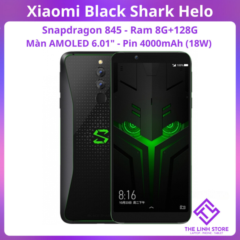 Điện thoại Xiaomi Black Shark Helo màn AMOLED 6 inch - Snapdragon 845 ram 8G 128G | Shopee Việt Nam