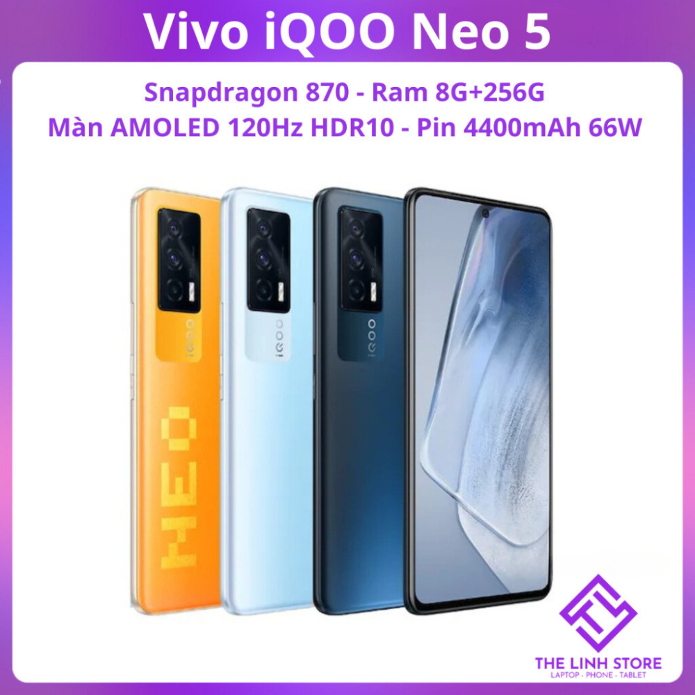 Điện thoại Vivo iQOO Neo 5 màn AMOLED 120Hz - Snapdragon 870 ram 8G 256G | Shopee Việt Nam