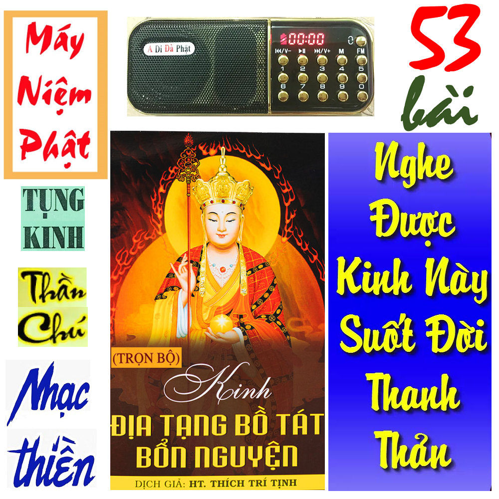 Máy Tụng Kinh Niệm Phật 53 Bài Chép Sẵn Kinh Địa Tạng, Kinh Dược Sư ...