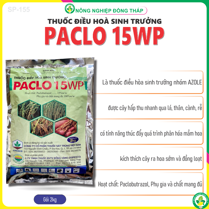 THUỐC ĐIỀU HÒA SINH TRƯỞNG PACLO 15WP (gói 2kg) | Shopee Việt Nam