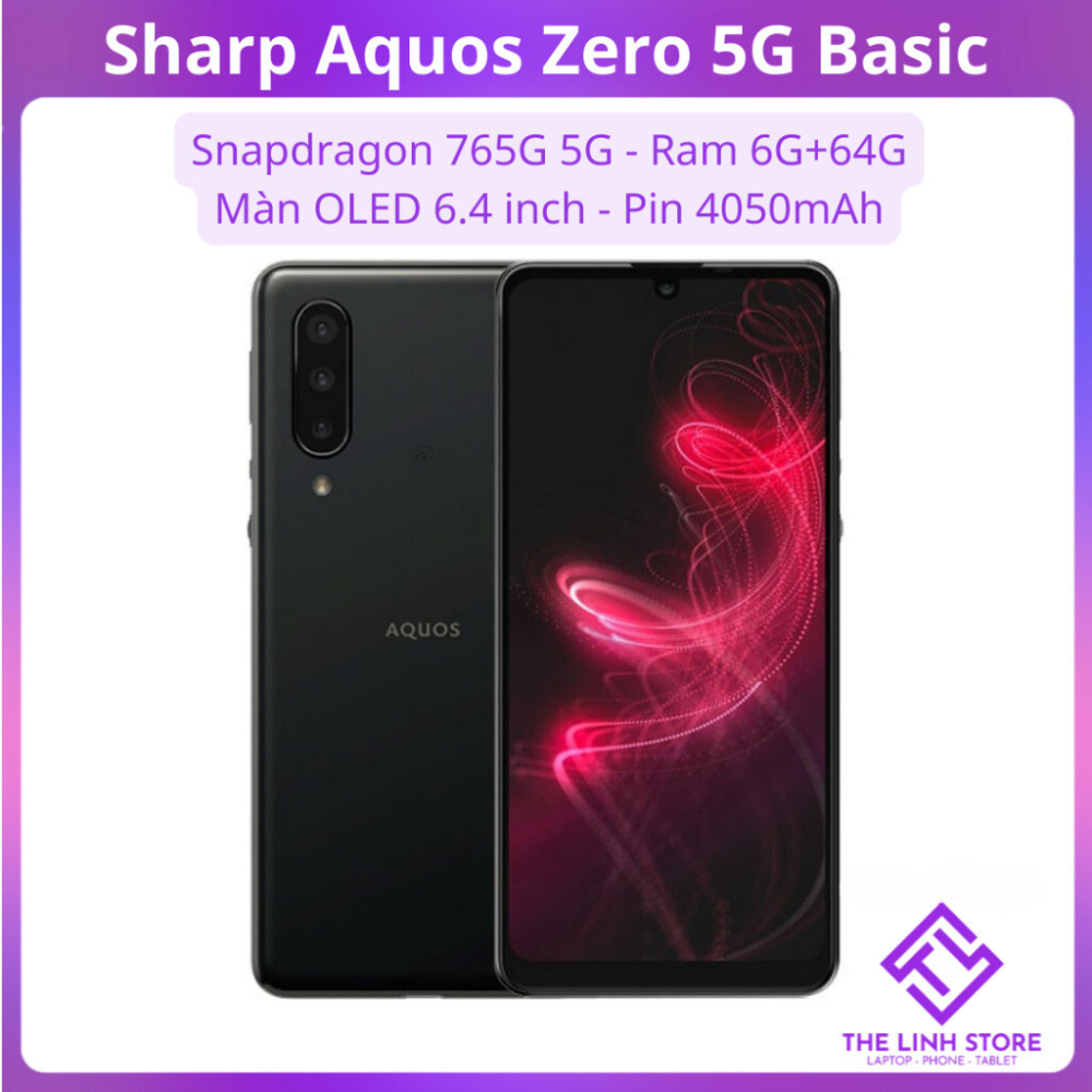 Điện thoại Sharp Aquos Zero 5G Basic màn OLED 6.4 inch - Snapdragon ...