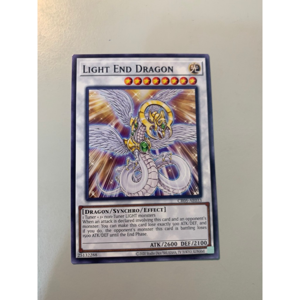 Thẻ bài yugioh light end dragon cr05-ae033 | Shopee Việt Nam