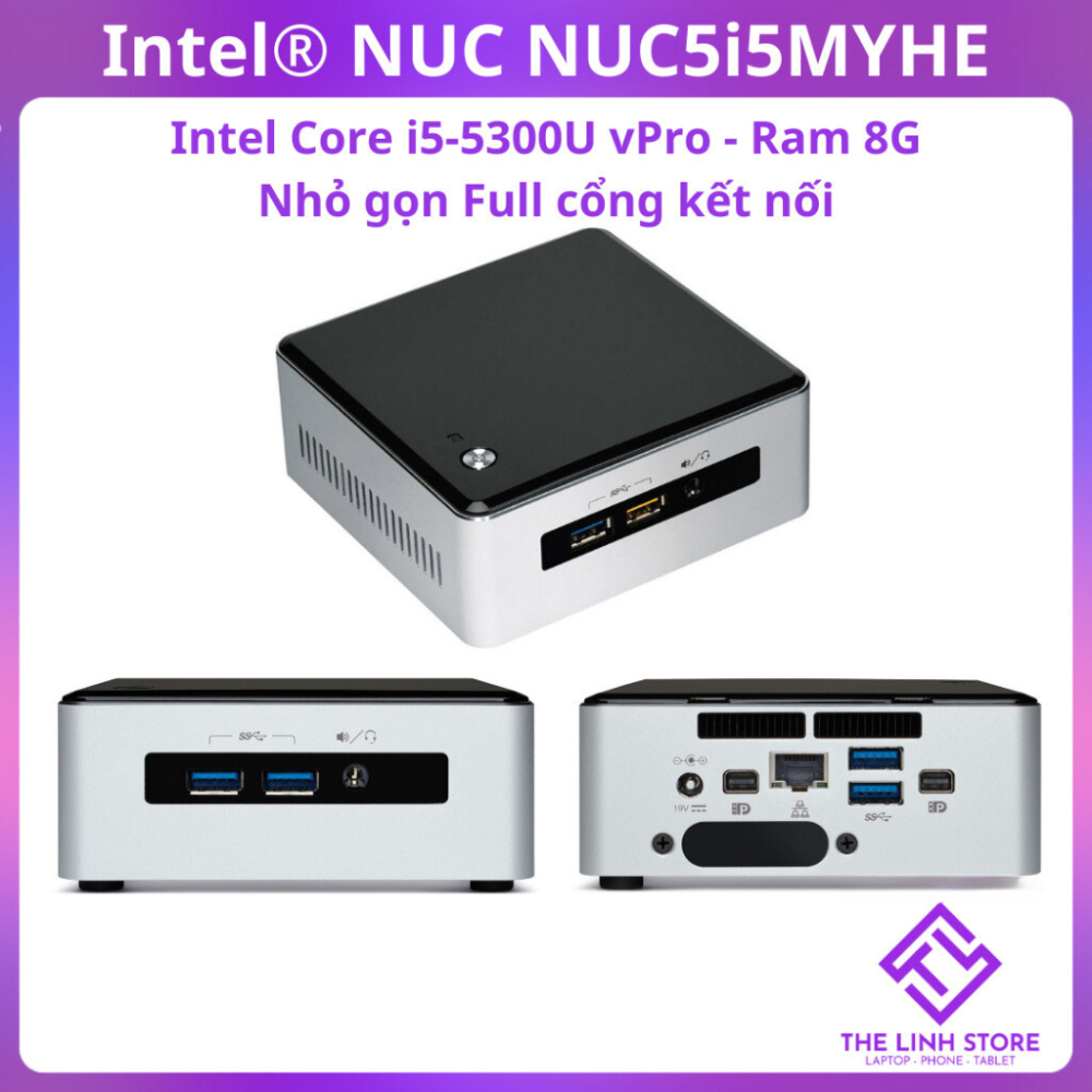 Máy tính Mini PC Intel NUC 5 NUC5i5MYHE - Core i5 5300U Ram 8G | Shopee ...