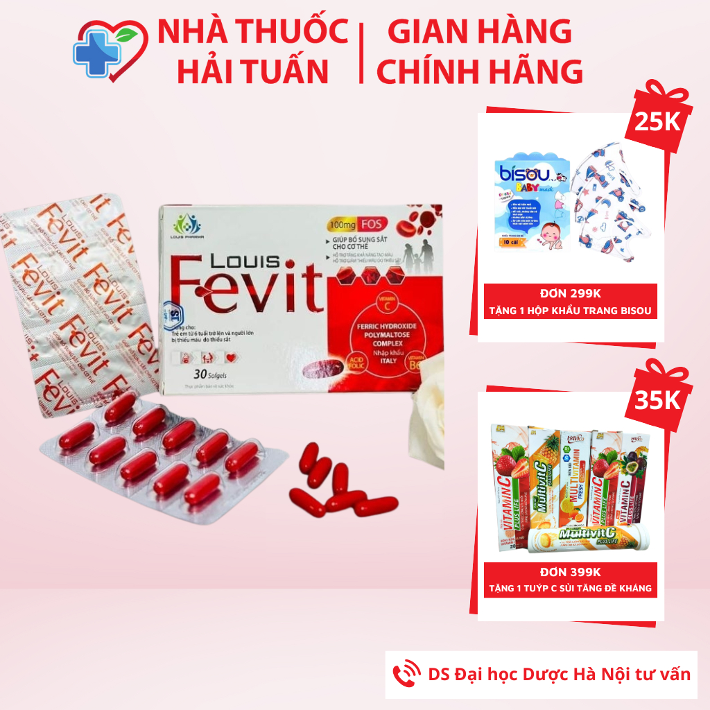 [CHÍNH HÃNG] SẮT HỮU CƠ FEVIT LOUIS – Bổ sung sắt, hỗ trợ giảm thiếu ...