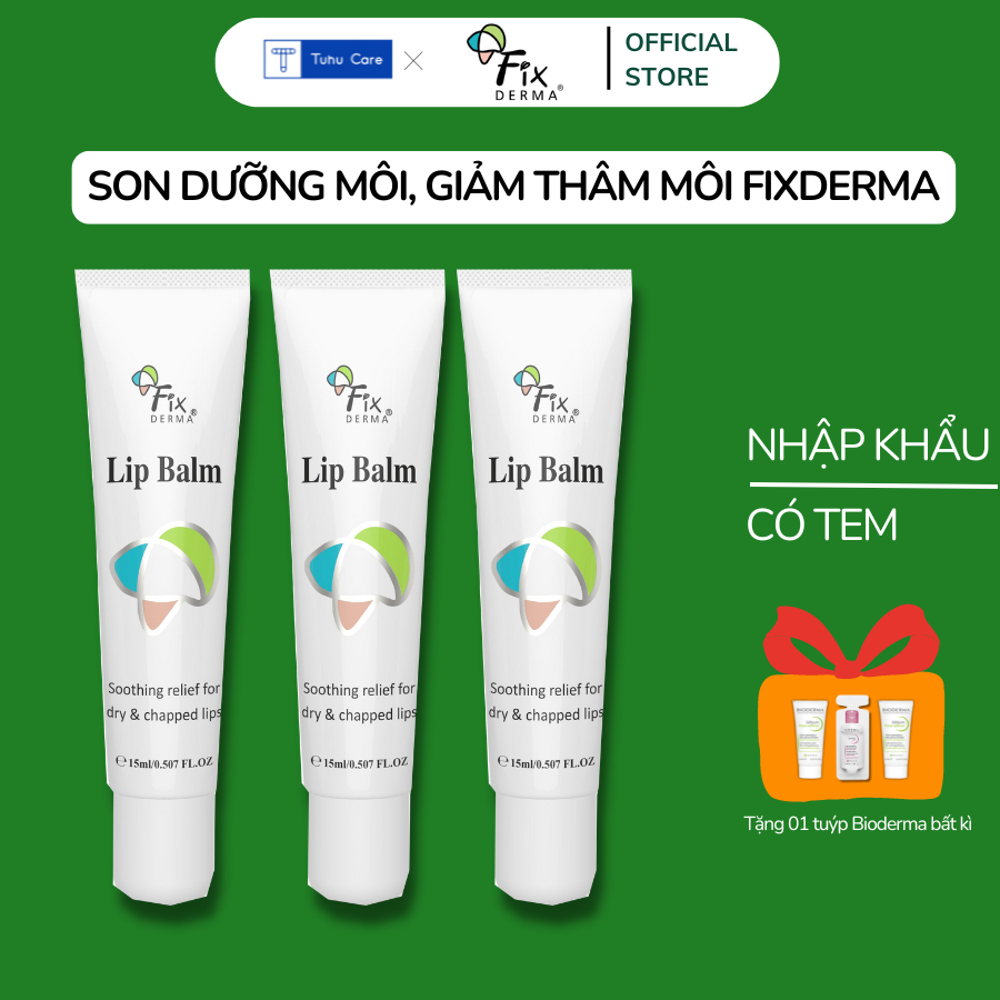 Son dưỡng môi Fixderma Lip Balm 15g, giảm khô môi, giảm thâm môi, dưỡng môi căng mịn | Shopee ...