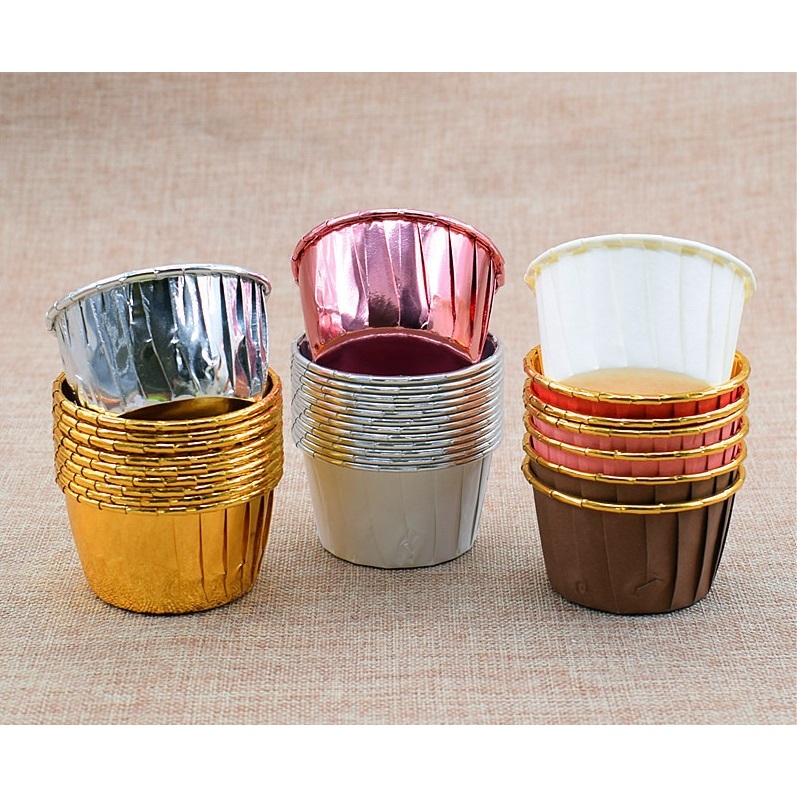 50 Ly Giấy Ly Cupcake Đựng Bánh Nhiều Màu 80ml | Shopee Việt Nam