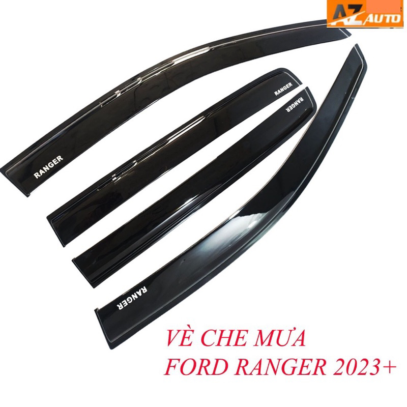 Vè che mưa xe Ford Ranger 2013-2025 nhựa đen thái dày cao cấp | Shopee ...