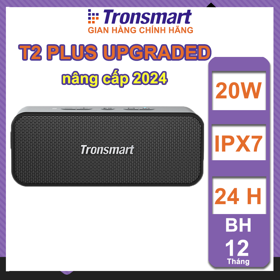 Loa Tronsmart T2 Plus Upgraded, Bluetooth 5.3, Loa ngoài trời chống ...