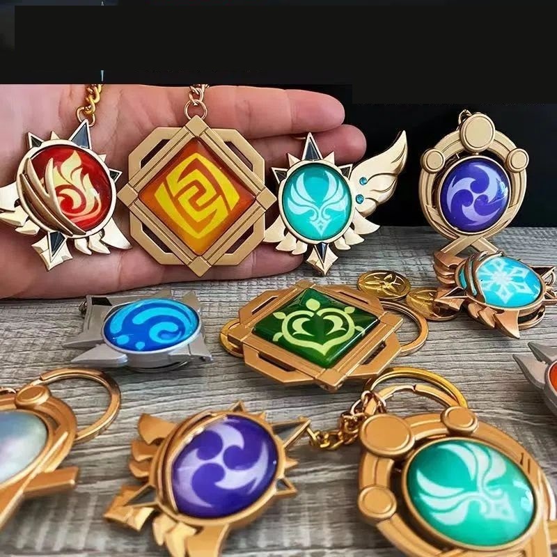 [MỚI FONTAINE] Móc khóa mô hình Vision Nguyên tố game Genshin Impact ...