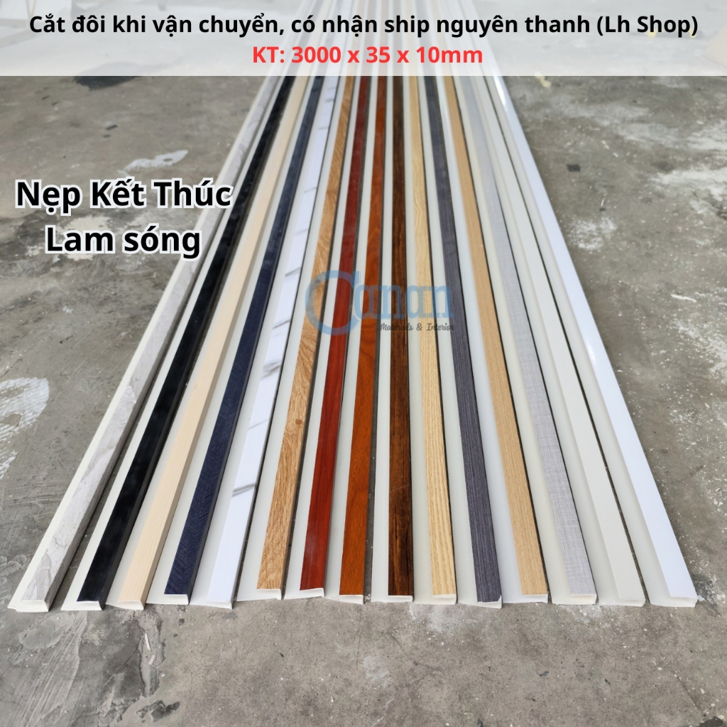 Nẹp Kết Thúc, Nẹp Nhựa PVC Chống Cong Vênh, Co Ngót Dài 3 Mét ( Cắt ...