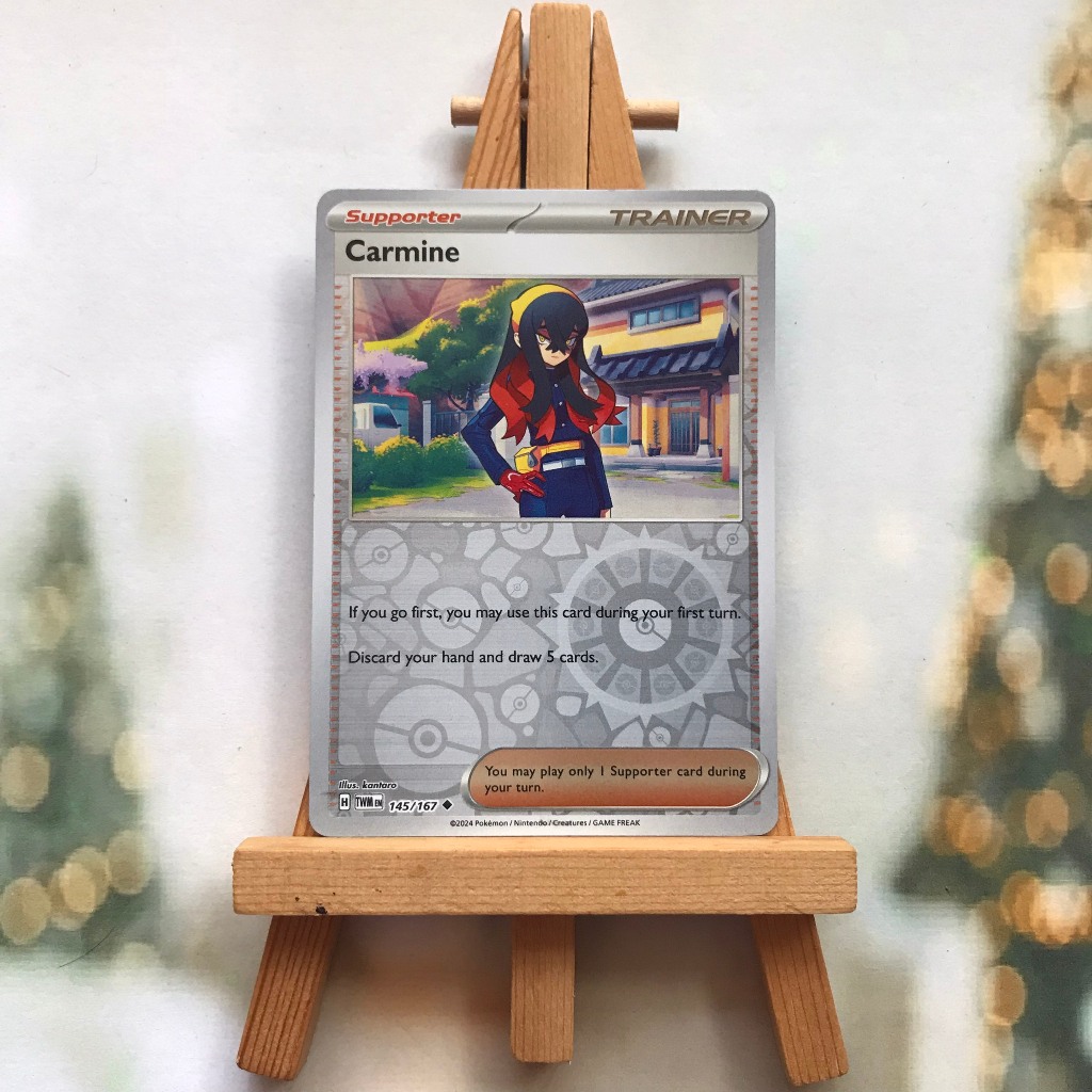 Thẻ hình Pokemon Carmine 145/167 - Lá bài Scarlet&Violet Twilight Masquerade Uncommon Reverse ...