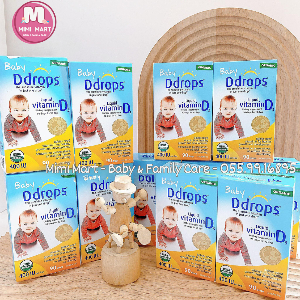 Vitamin D3 Baby Ddrops Mỹ 90 giọt (0-12m) | Shopee Việt Nam