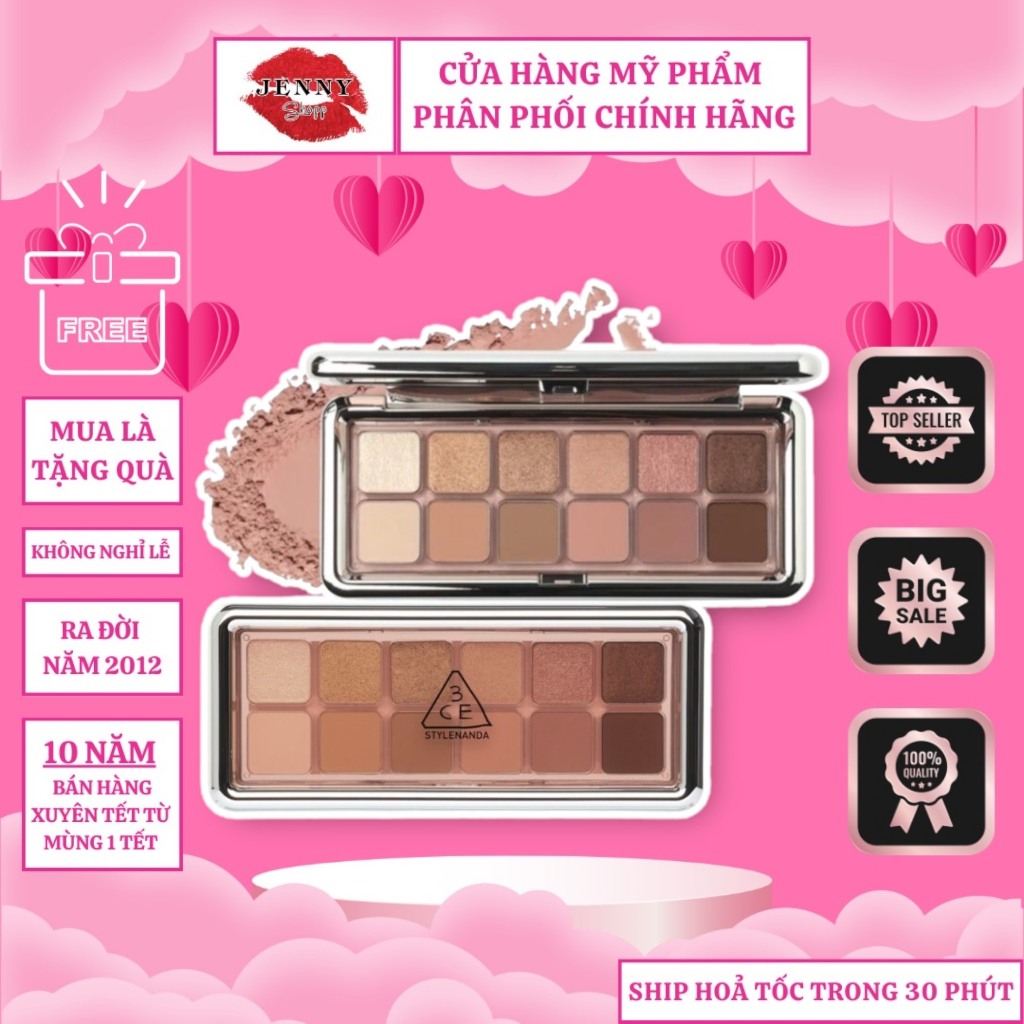 Bảng Phấn Mắt 12 Ô 3CE New Take Eyeshadow Palette | Shopee Việt Nam