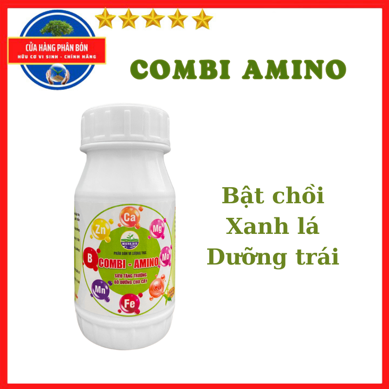 Phân bón vi lượng COMBI AMINO - Bật chồi, xanh lá, tăng trưởng - chai ...