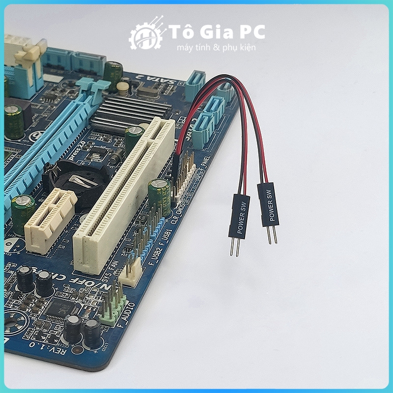 Dây cáp POWER SW chia nút nguồn PC 1 ra 2 công tắc máy tính để bàn nút ...