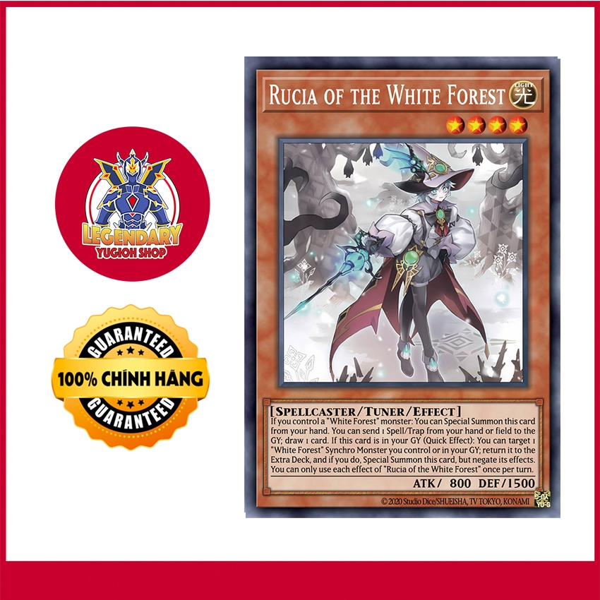 [Thẻ Bài Yugioh Chính Hãng] Rucia of the White Forest | Shopee Việt Nam