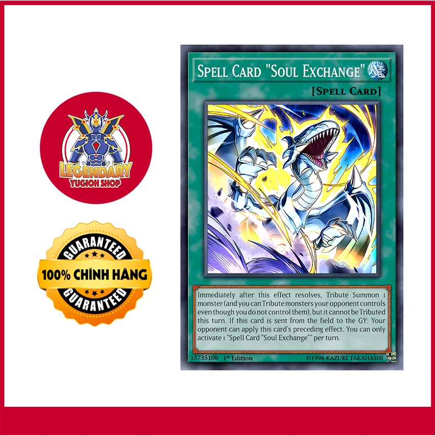 [Thẻ Bài Yugioh Chính Hãng] Spell Card "Soul Exchange" | Shopee Việt Nam