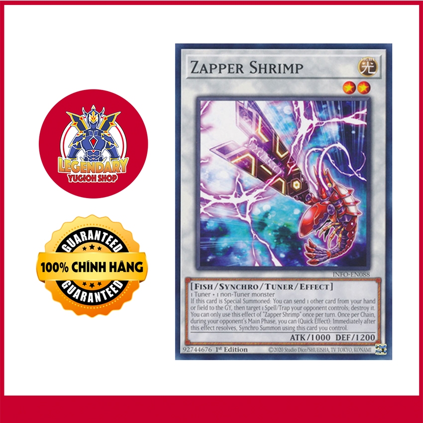 [Thẻ Bài Yugioh Chính Hãng] Zapper Shrimp | Shopee Việt Nam