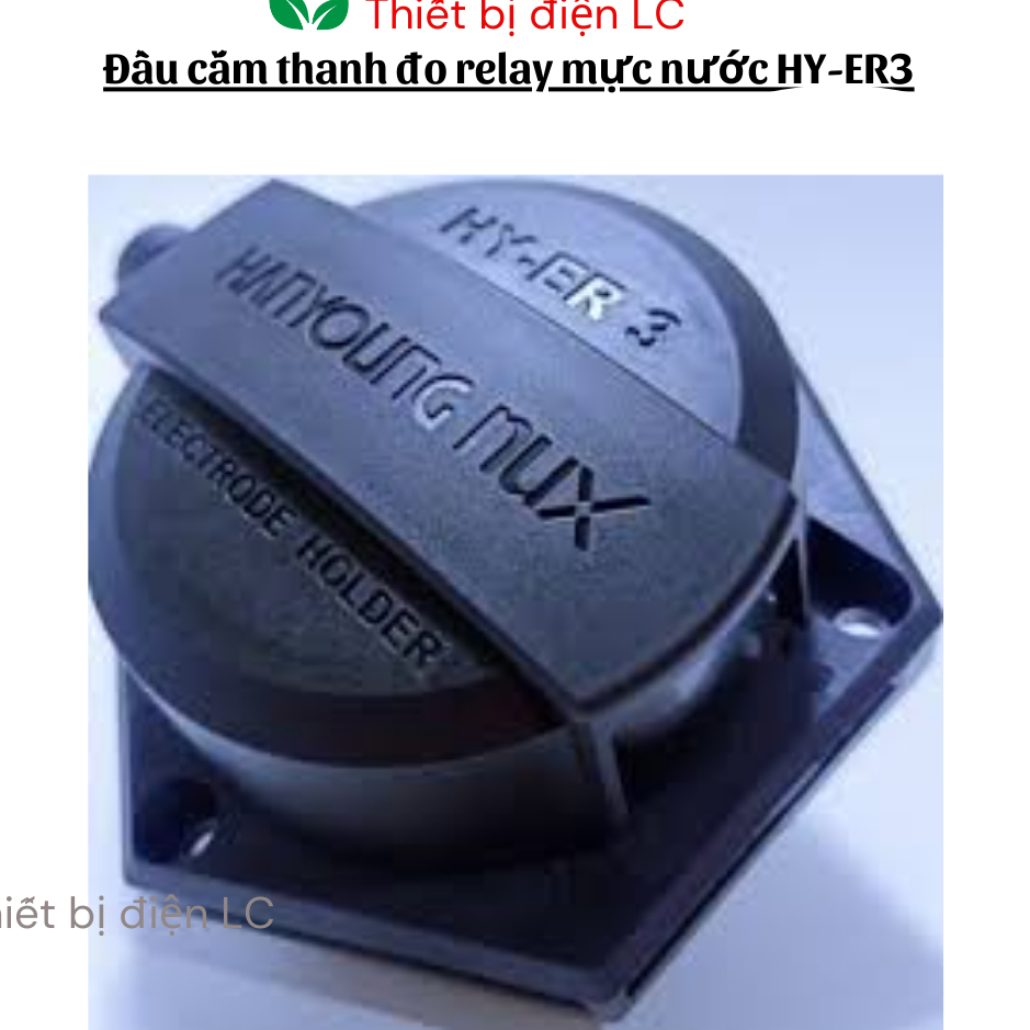 Cọc báo mức nước 3 chân HY-ER3 Hanyoung NUX, Đầu cắm thanh đo relay mực ...