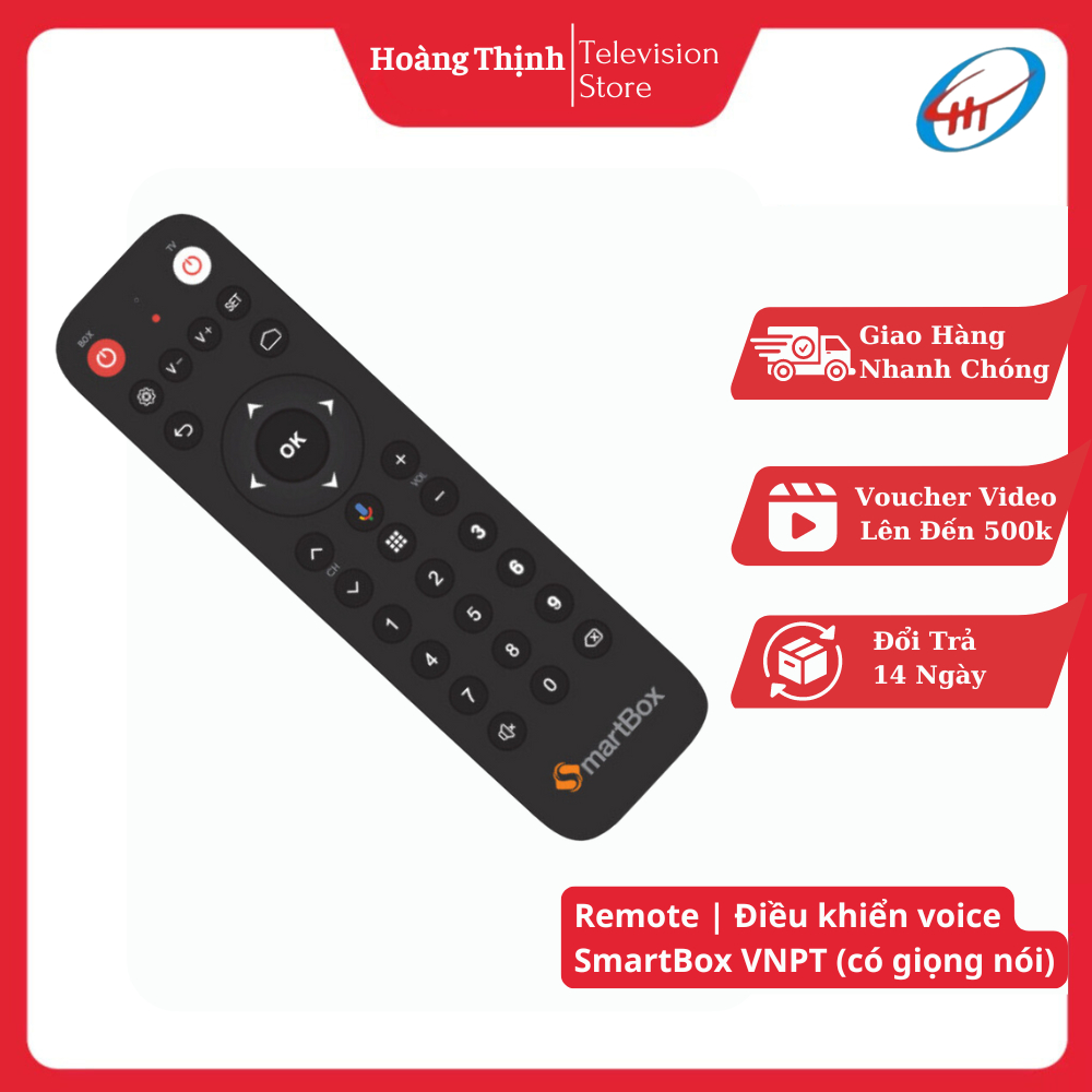 (Tặng kèm quà) Remote | Điều khiển voice SmartBox VNPT (có giọng nói) | Shopee Việt Nam