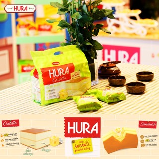 Bánh Hura Castella Xốt Phô Mai Trứng Muối / Dừa - túi 6 bánh (150g ...