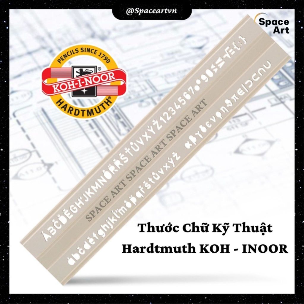Thước Chữ Vẽ Kỹ Thuật Hardtmuth KOH-INOOR | Shopee Việt Nam